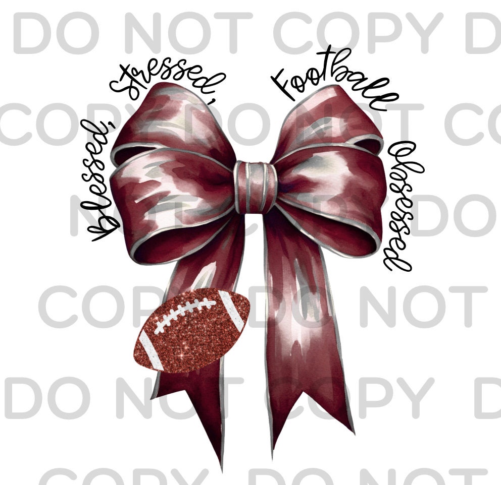 3 Maroon & Gray Coquette Bows PNG Set Football Quotes Game Day, Blessed ...