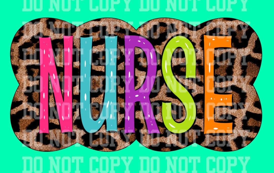 Leopard Nurse Bright Alpha PNG Digital Download for DTF and Sublimation ...