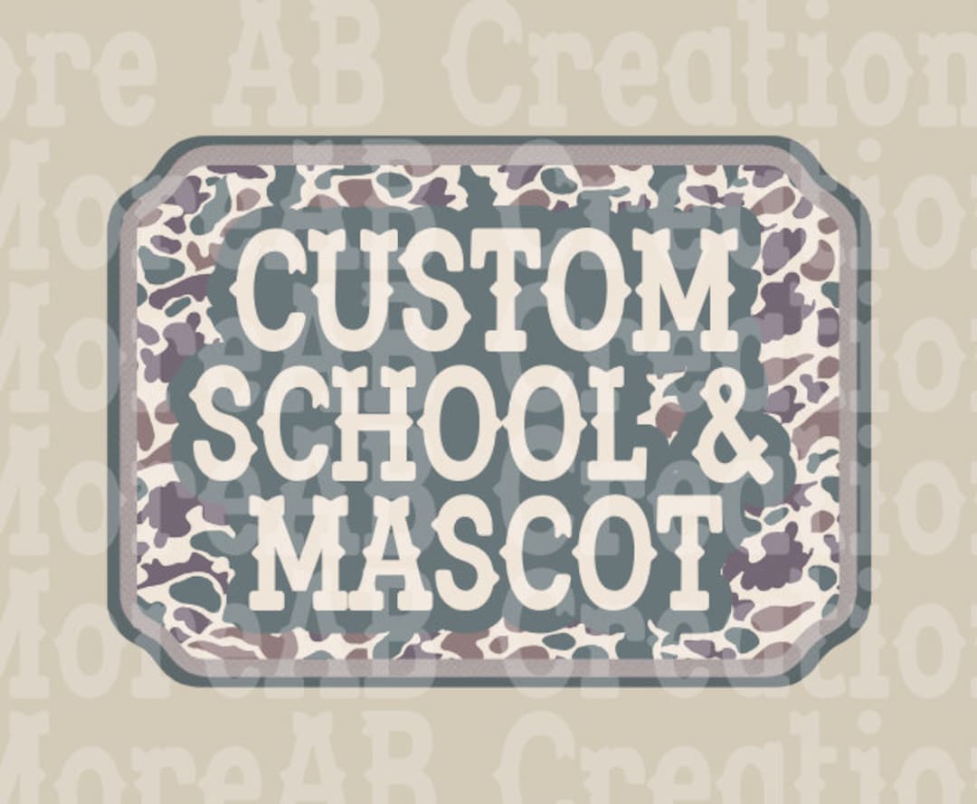 Customized Camo School Spirit Shirt Design for Boys, Teenagers ...