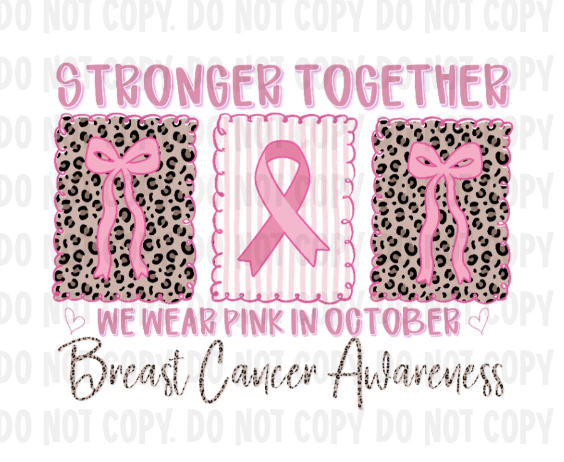 Breast Cancer Awareness Digital PNG Download. Pink, Leopard, Coquette ...