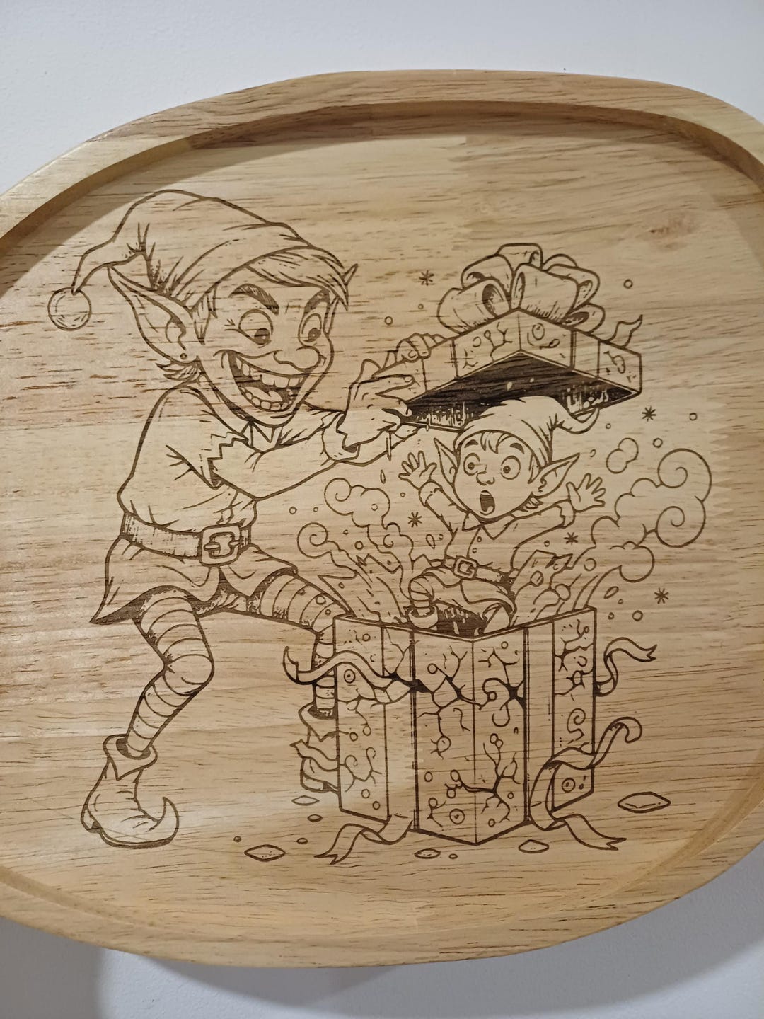 Laser Engraving File (.svg) - Demonic Elf Surprise Christmas Gift - Etsy