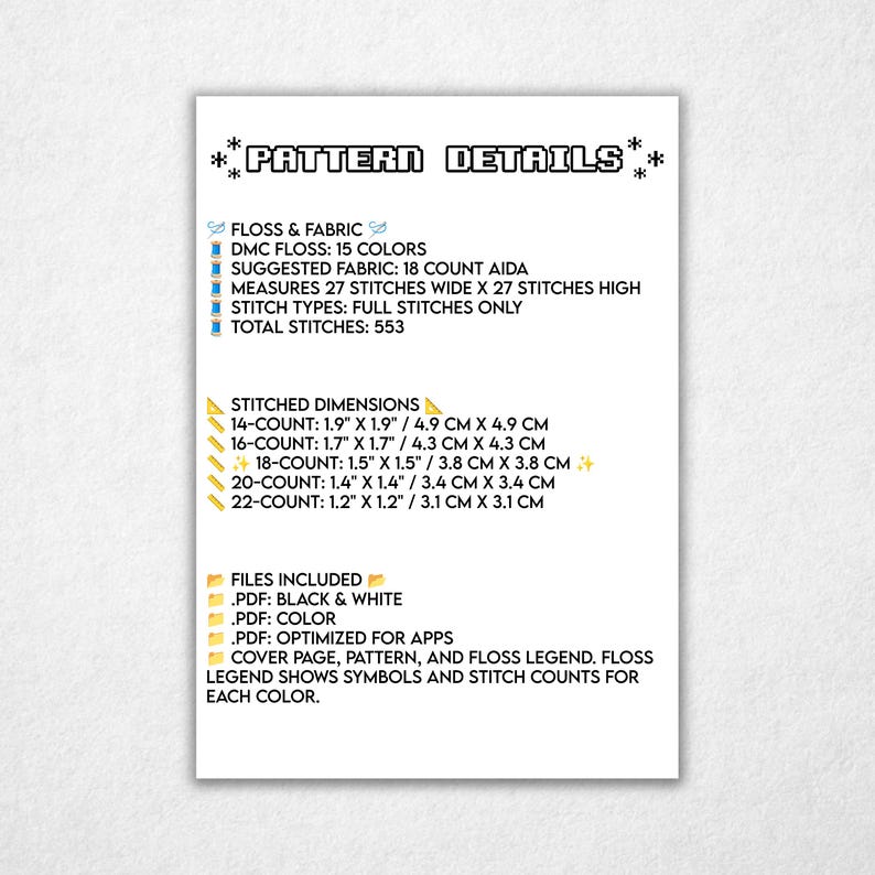 Aurora Borealis - Mini Cross Stitch Pattern PDF, Pixel Art Style ...