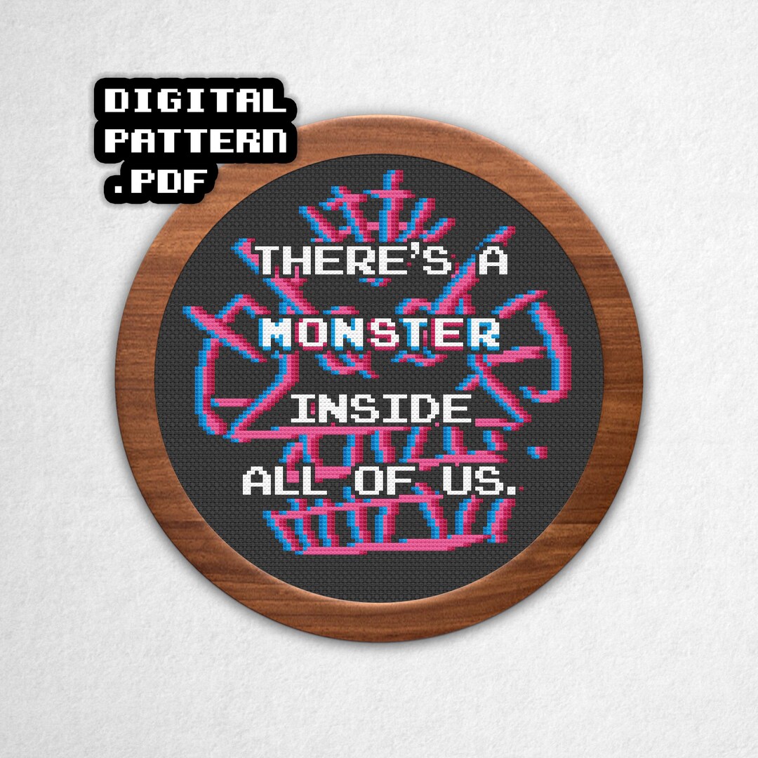 Monster Inside Us - Cross Stitch Pattern PDF, Streaming Show & Video ...