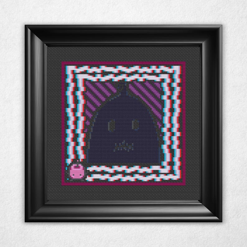 Krobus Portrait - Stardew Valley Cross Stitch Pattern PDF, Stained ...