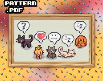 Stardew Duck Sprites - Bite Sized Sprite Display Cross Stitch Pattern ...