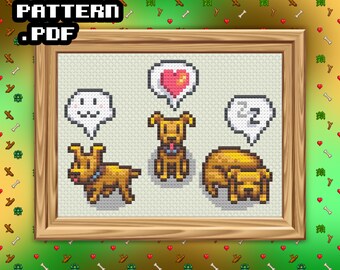 Stardew Duck Sprites - Bite Sized Sprite Display Cross Stitch Pattern ...