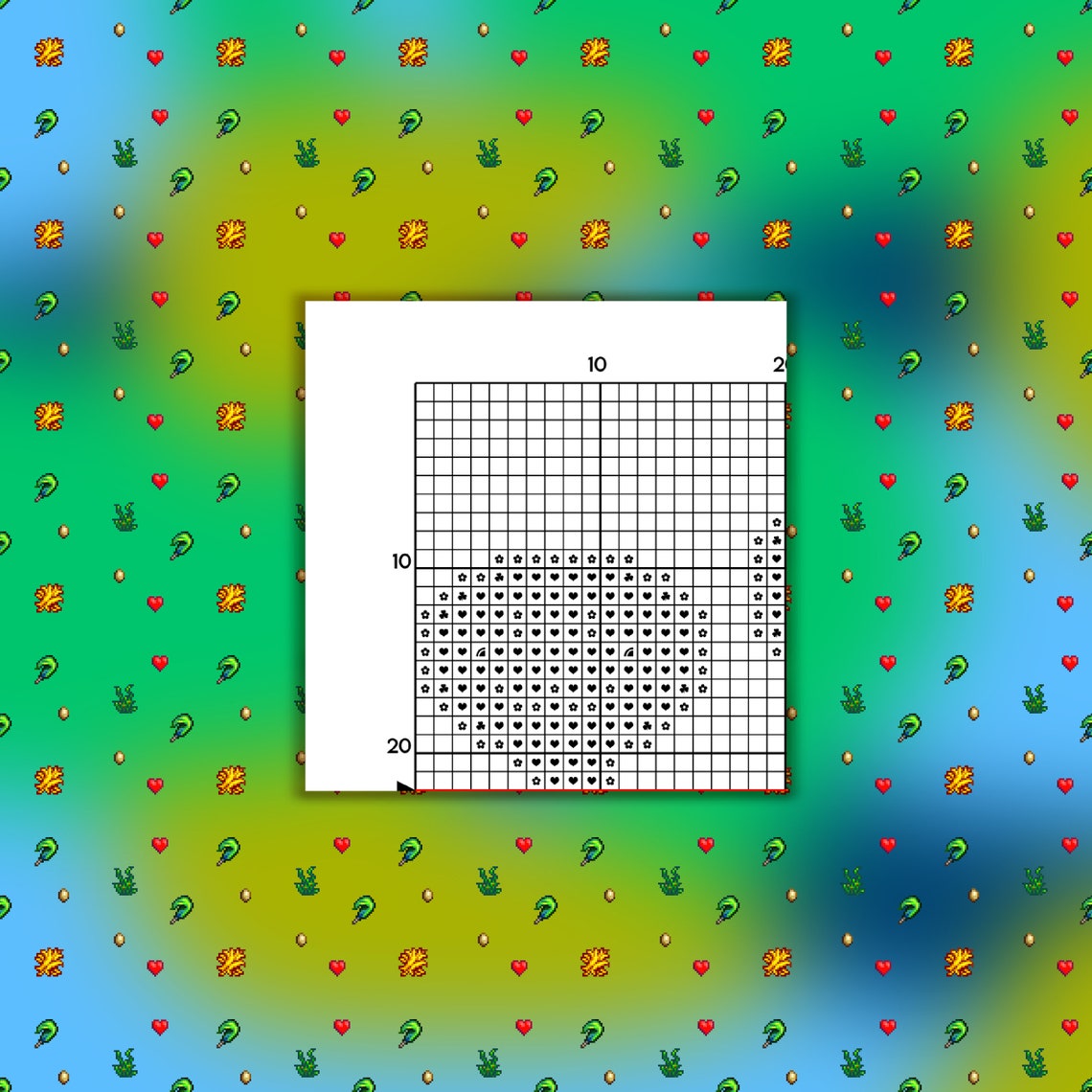 Stardew Duck Sprites Bite Sized Sprite Display Cross Stitch Pattern ...