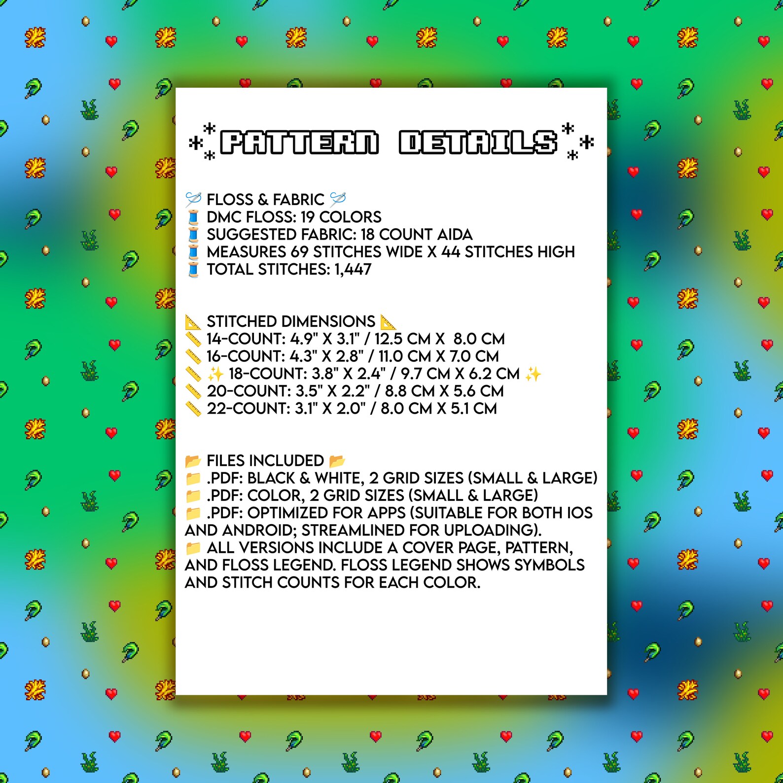 Stardew Duck Sprites - Bite Sized Sprite Display Cross Stitch Pattern ...