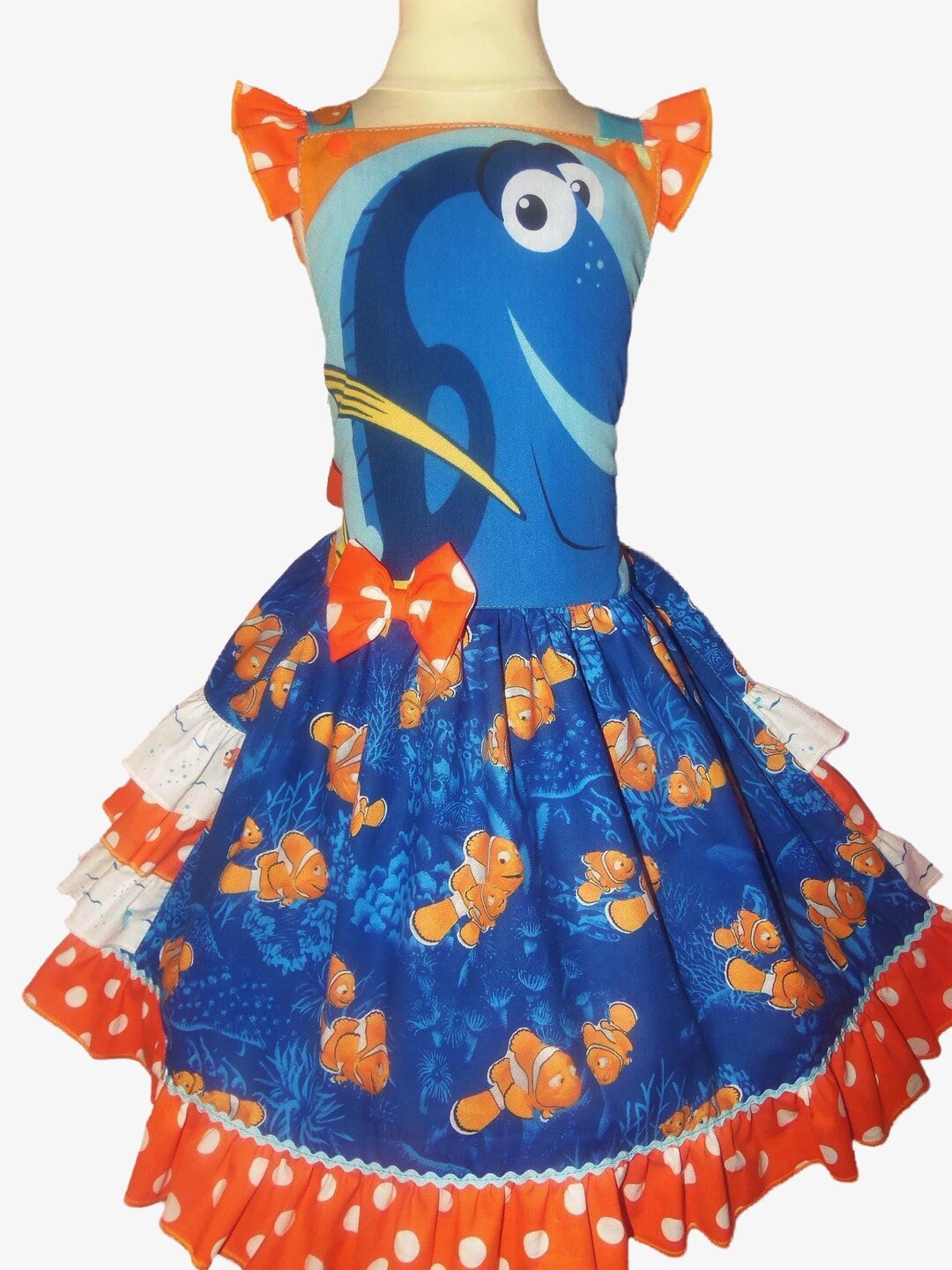 Rainbow Fish Dress Size 6 - Etsy