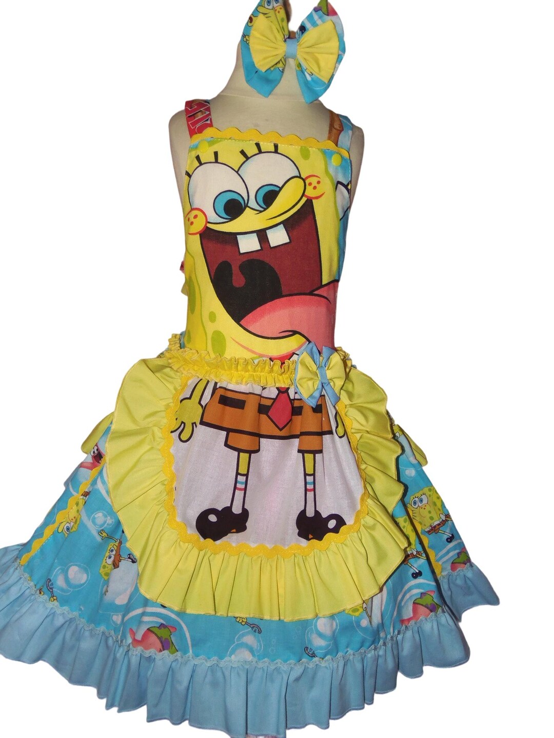 Sponge Man Dress for Girls RARE 4T With Ruffles - Etsy
