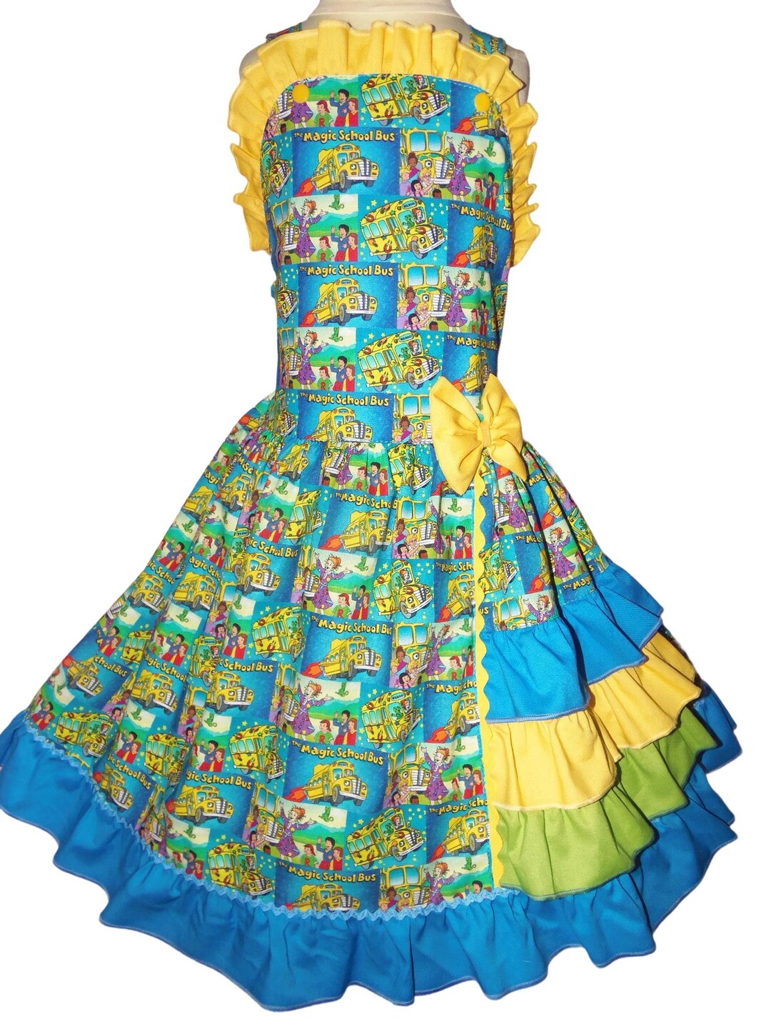 Magic School Bus Ruffles Dress for School Days - Etsy