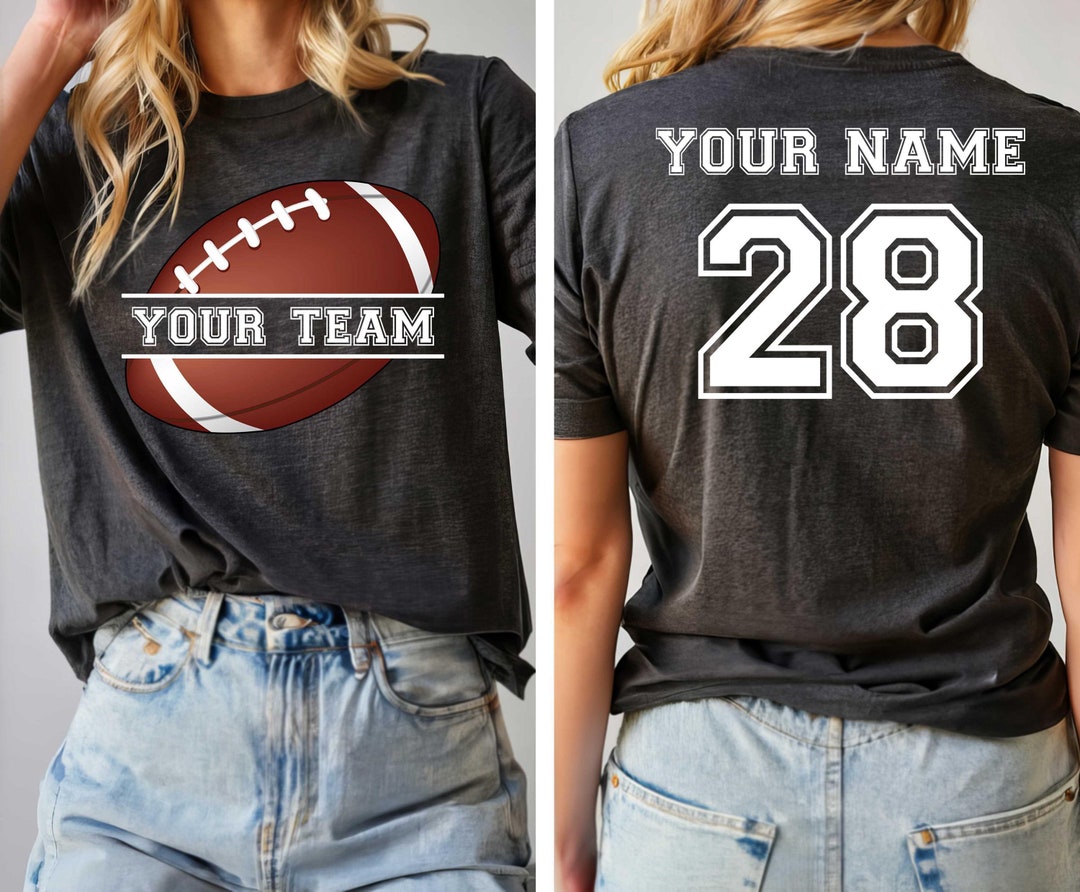 Custom Name and Back Number Shirt, Custom Sport T-shirt, Custom ...