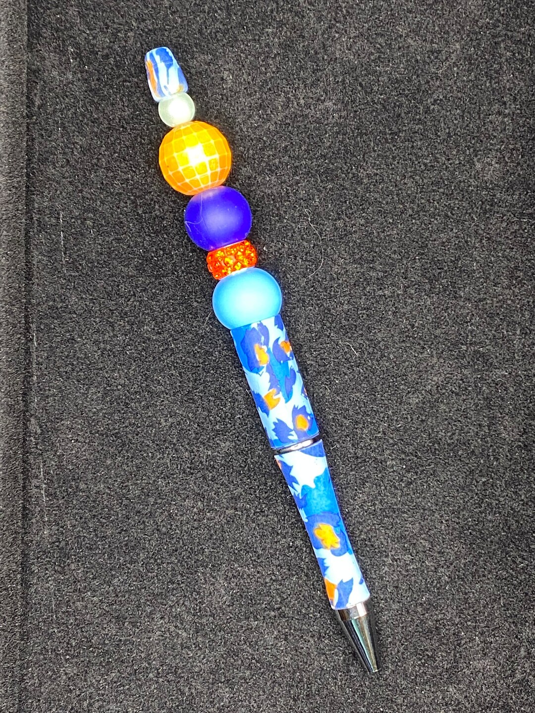 Blue and Orange Animal Print Pen - Etsy