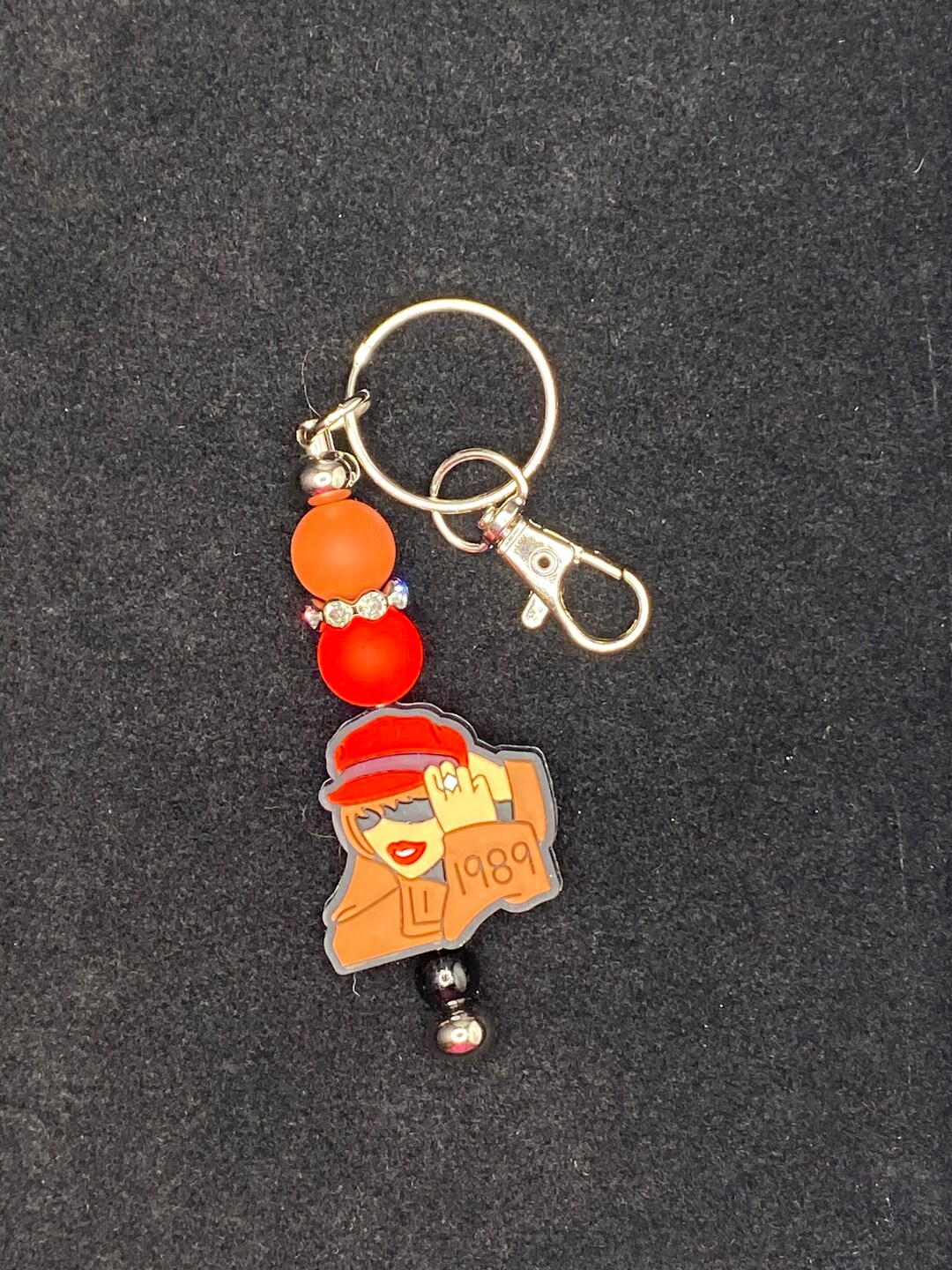 TS Singer Beaded Keychain - Etsy