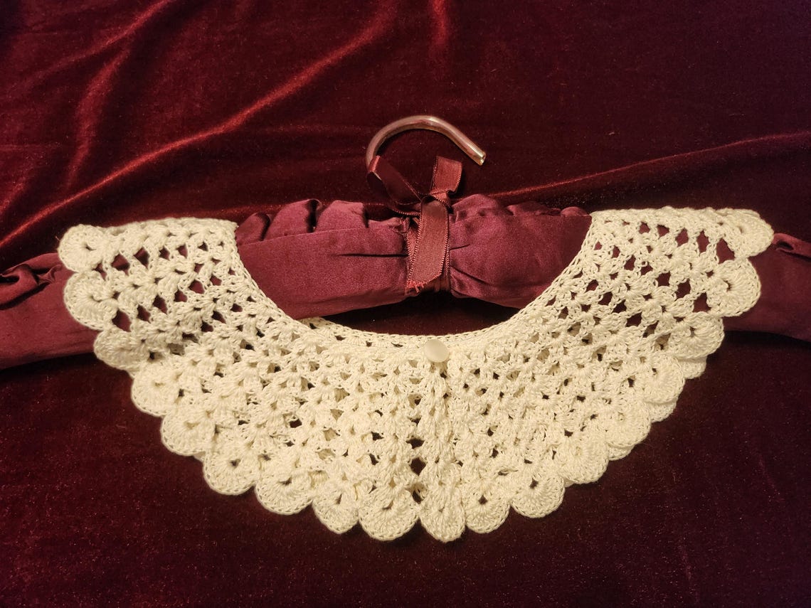 Vintage Crochet Collars - Etsy