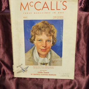 Mccall's Magazine May 1937 Amelia Earhart - Etsy