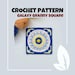 Galaxy Granny Square Crochet Pattern Star Moon Starry Sky Granny ...