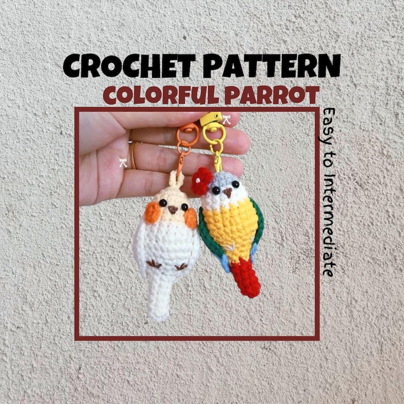 Bird Parrot Keychain - Etsy