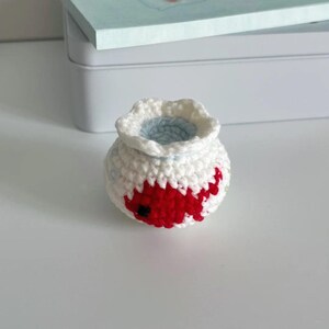 2in1 Goldfish and Mini Fish Tank Crochet Pattern Low Sew Aqua Fish ...