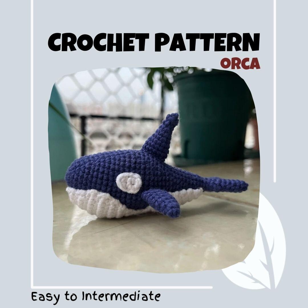 Orca Crochet Pattern Killer Whale Amigurumi PDF Cute Fish Dolphin Black ...