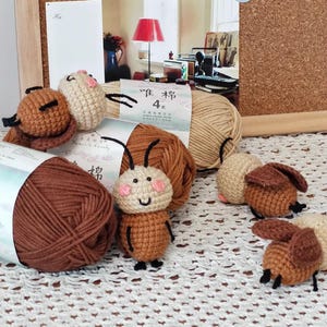Baby Cockroach Crochet Pattern Small Kawaii Cockroach With Face ...