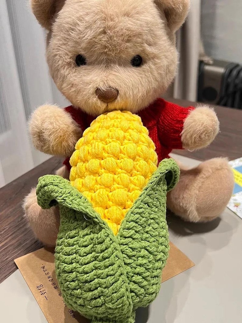 No Sew Big Corn Crochet Pattern Corn Pillow Amigurumi Pattern PDF Giant ...