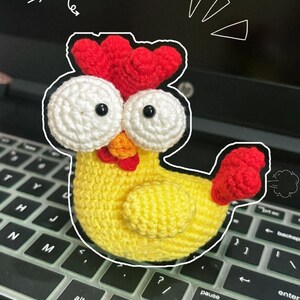 Big Eye Chicken Crochet Pattern Funny Chick Amigurumi Pattern PDF ...