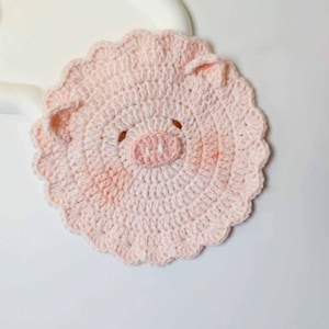 Piggy Coaster Crochet Pattern Cute Barn Farm Animal Coaster Set ...