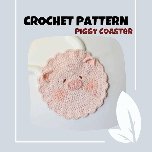 Crochet Pig Coasters - Etsy