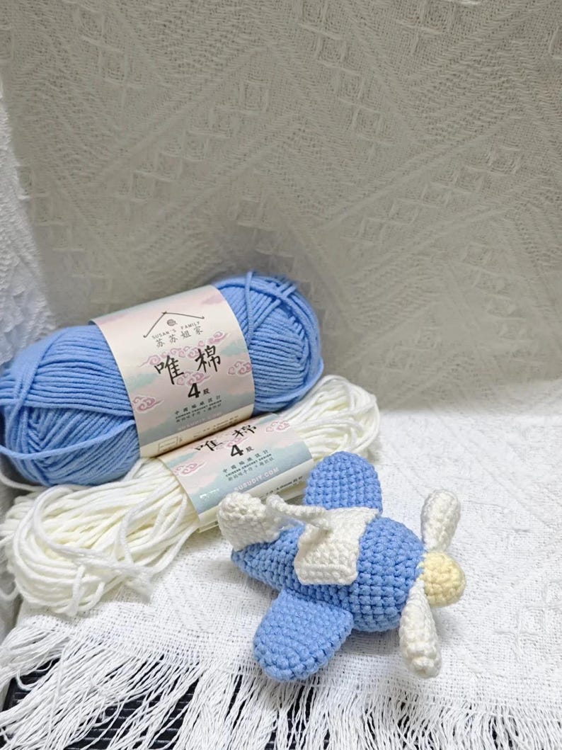 Airplane Crochet Pattern Baby Rattle Toy Amigurumi Pattern Easy ...