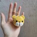 Handmade Tiger Head Keychain Crochet Cute Animal Pendants Ornaments ...