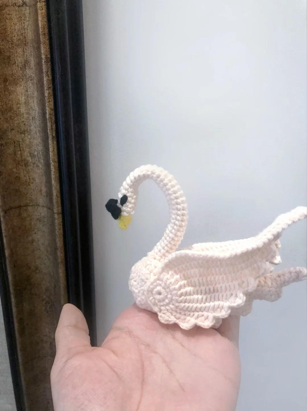 White Swan Crochet Pattern Beautiful Graceful Bird Amigurumi PDF Snow ...