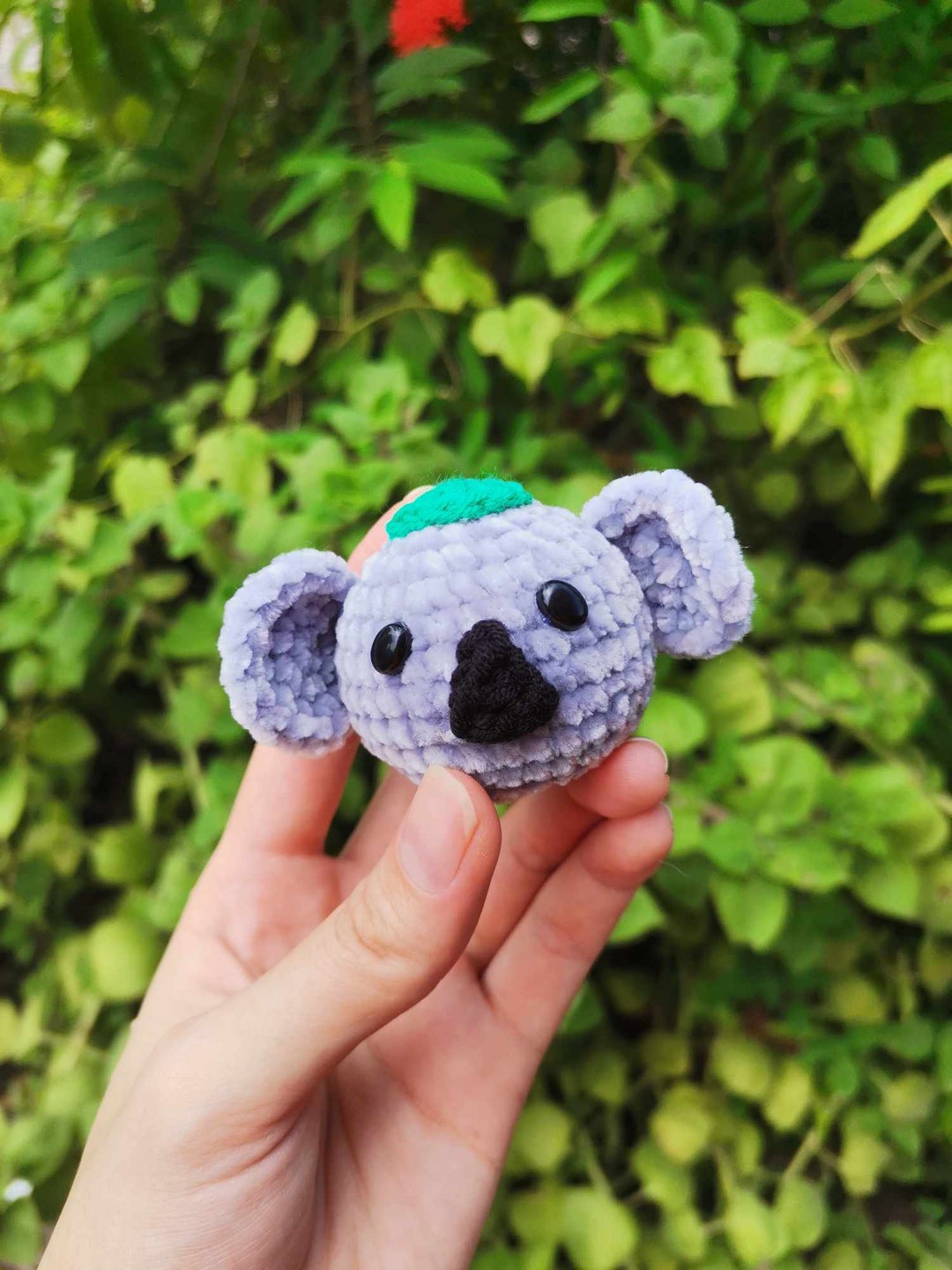 Crochet Koala Bear Handmade Mini Kawaii Nature Animal Gift Keychain for ...
