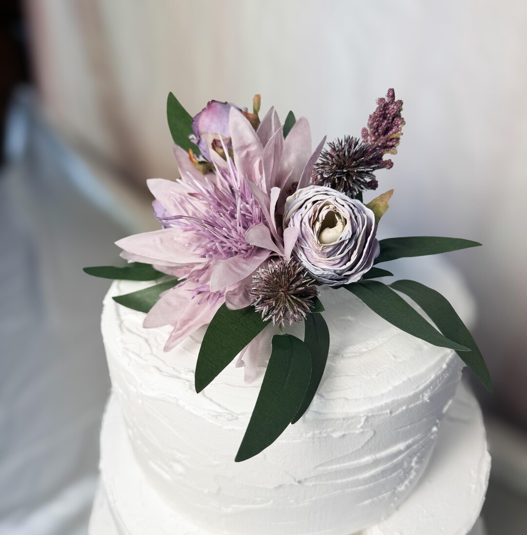 FREE Shipping Purple Wedding Cake Topper/decor - Etsy