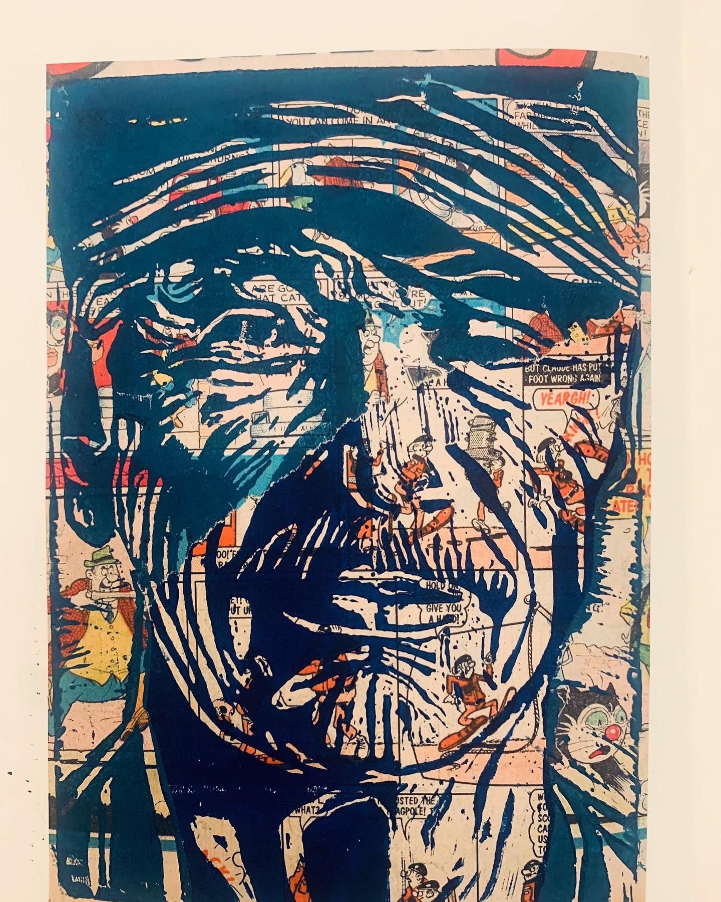 Linocut - Portrait - Etsy