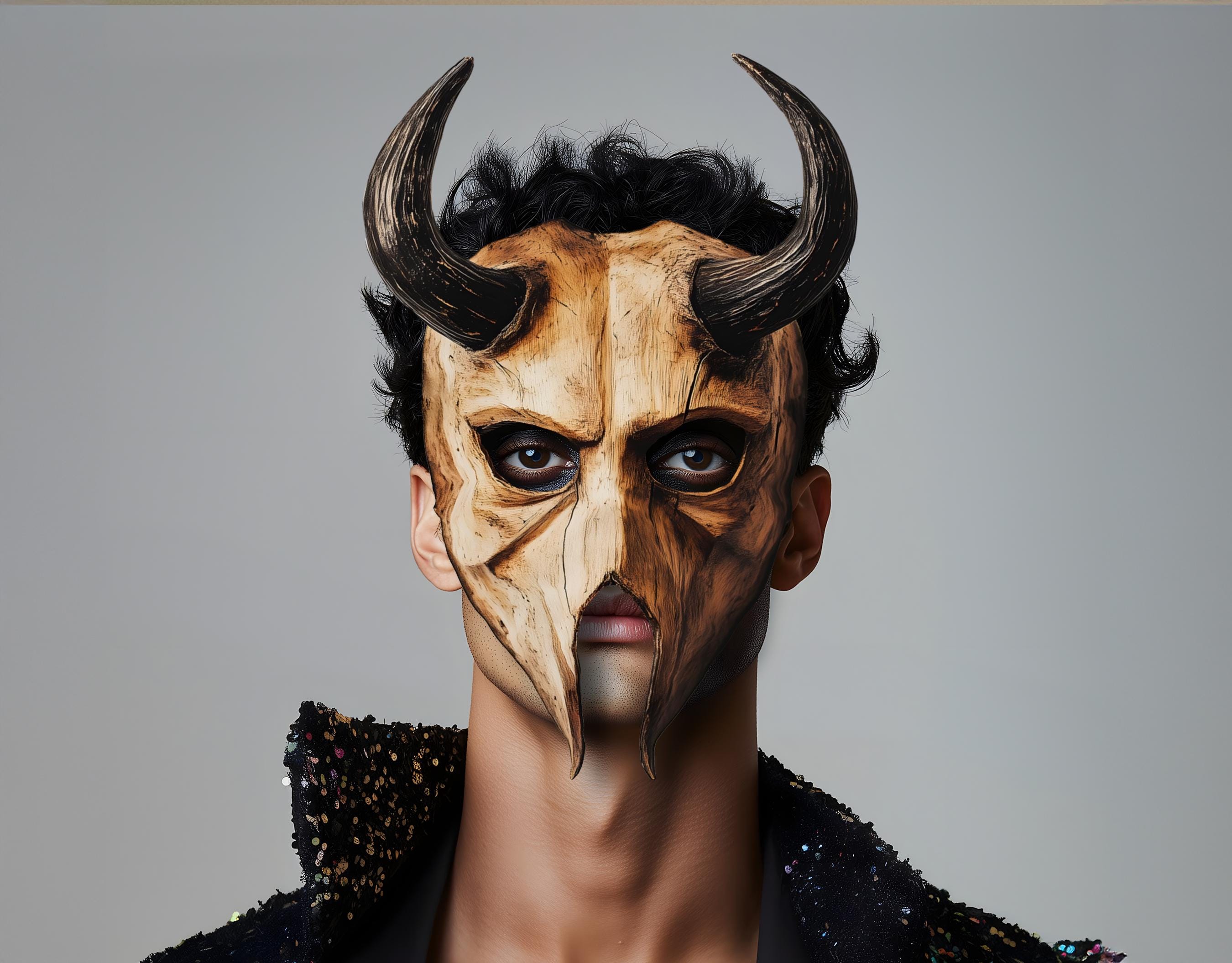 Wood Krampus Parade Mask: Printed From Hand-painted Originals With 3D ...