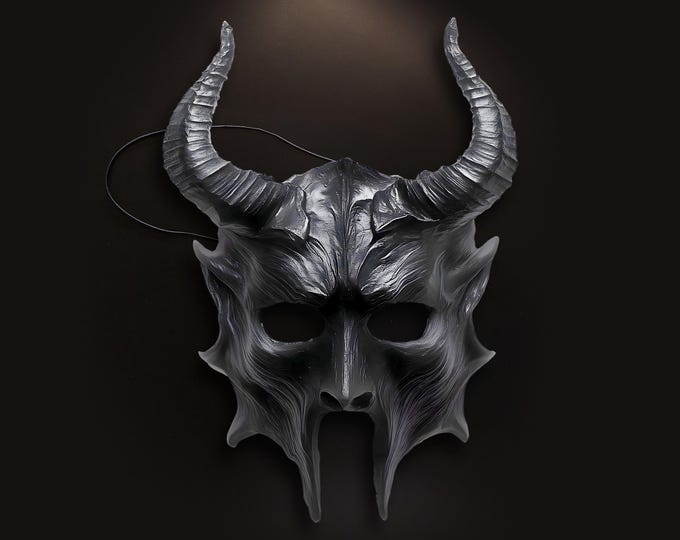 Black Krampus Parade Mask: Printed From Hand-painted Originals With 3D ...