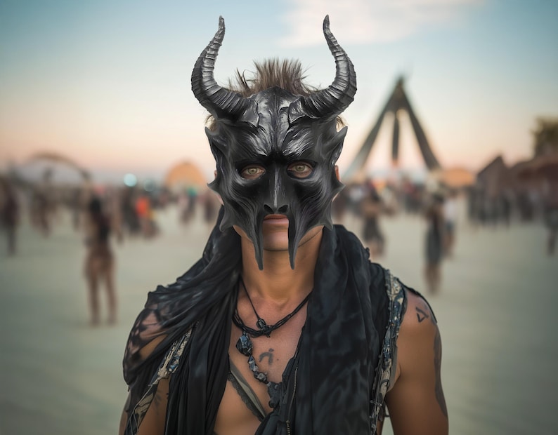 Black Krampus Parade Mask: Printed From Hand-painted Originals With 3D ...