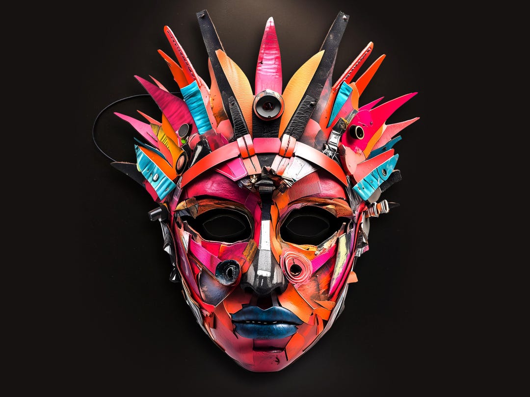 Dune Fire Mask: Printed From Hand-painted Originals With 3D Effect ...