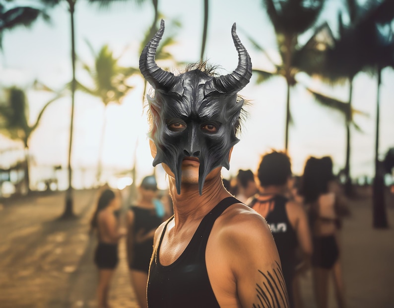 Black Krampus Parade Mask: Printed From Hand-painted Originals With 3D ...