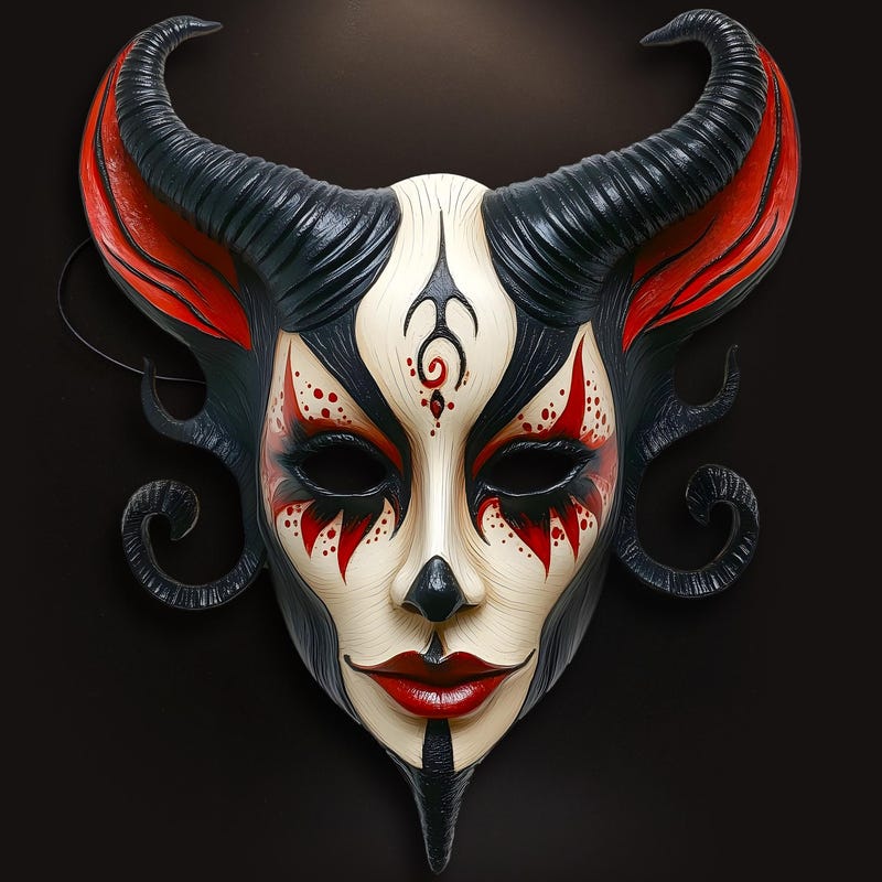 Wooden Krampus Mask - Etsy