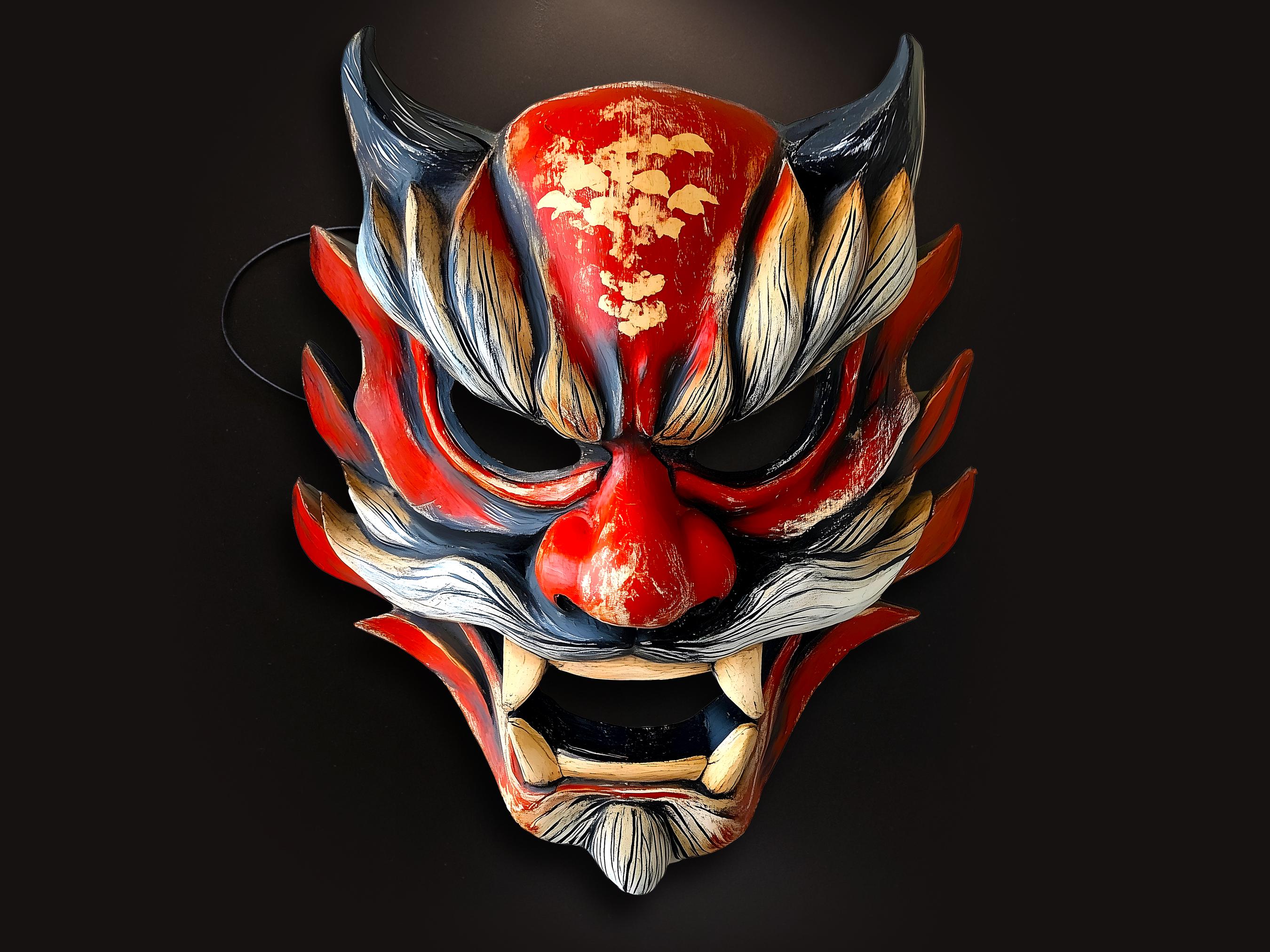 Dragon Fury Chinese Mask: Printed From Hand-painted Originals With 3D ...