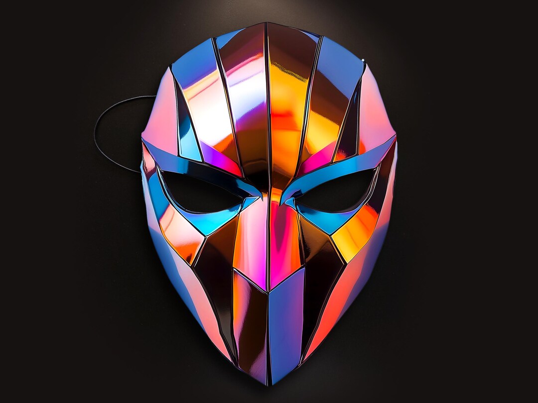 Spectrum Mask | FLAT Mask Printed From Hand-painted Design With 3D ...