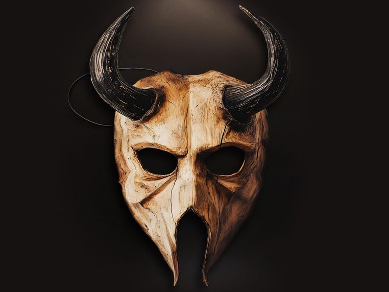 Wood Krampus Parade Mask: Printed From Hand-painted Originals With 3D ...