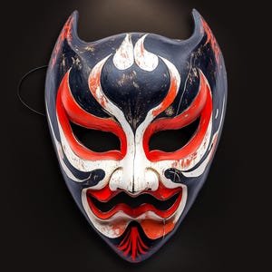 Mystic Chinese Mask: Printed From Hand-painted Originals With 3D Effect ...
