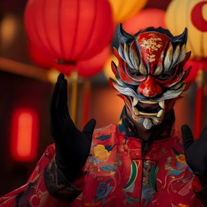 Dragon Fury Chinese Mask: Printed From Hand-painted Originals With 3D ...