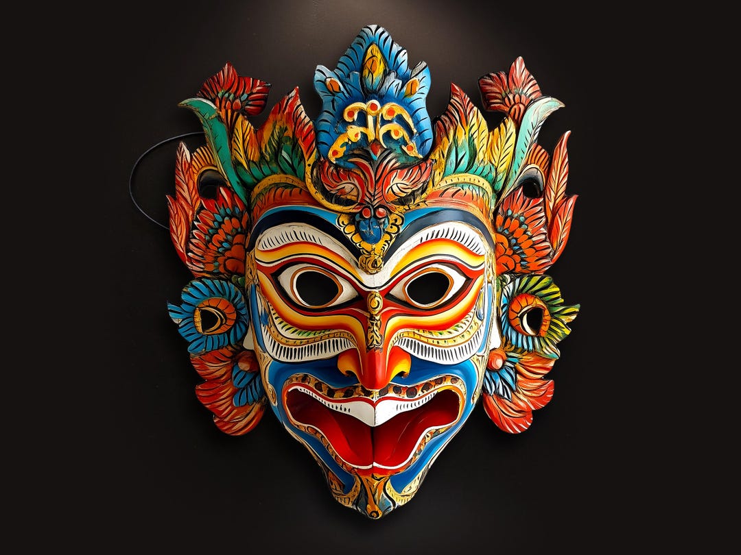 Barong Balinese Mask: Printed From Hand-painted Originals With 3D ...