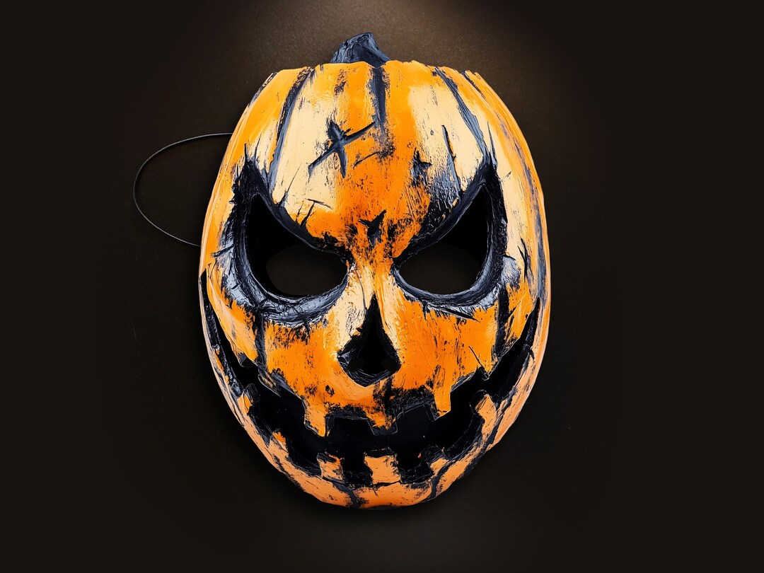 DIY Halloween Pumpkin Mask: Printable From Hand-painted Originals With ...