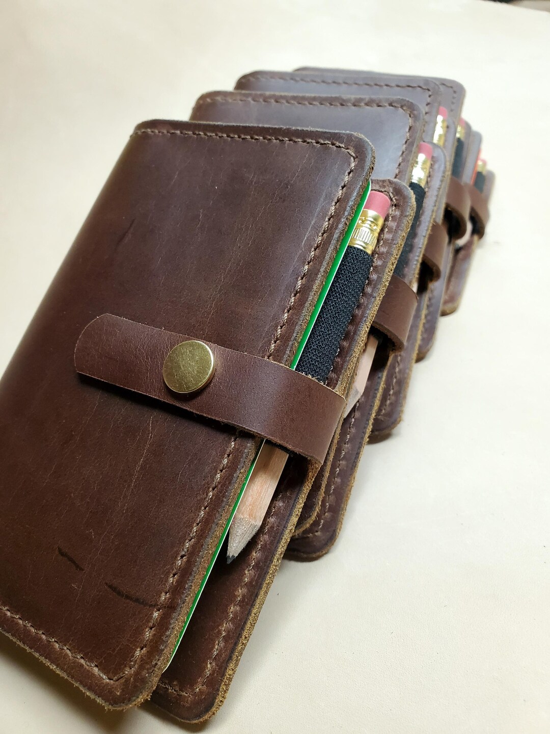 Handcrafted Leather Notebook Holder With Refillable Lined Journal and ...