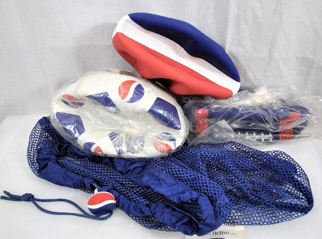 90s Pepsi Stuff Promo Sport Pack, 3 Balls, Football Soccer Basketball ...